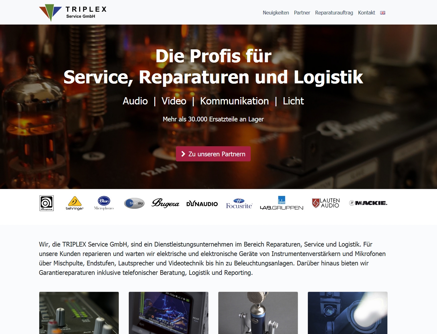 Triplex präsentiert sich mit neuer Website – TRIPLEX Service GmbH